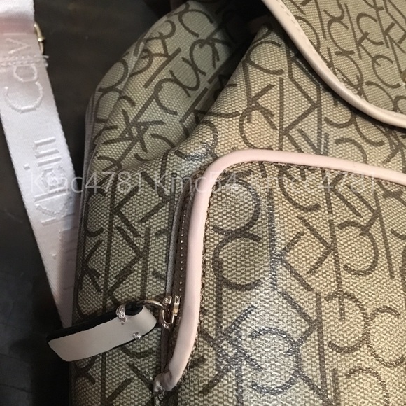 Calvin Klein | Bags | 26 Calvin Klein Ck Blush Pink Tan Backpack Purse ...